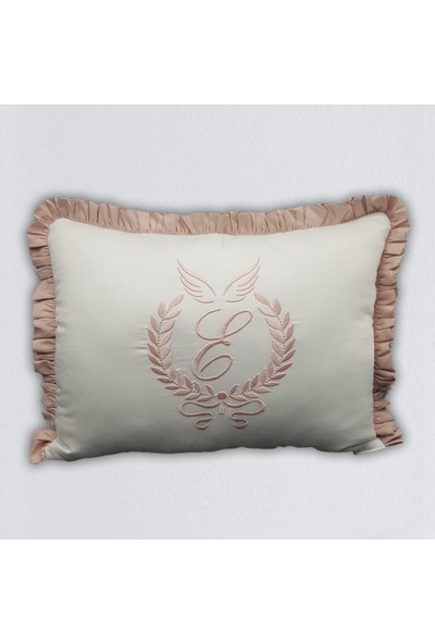 Kişiye Özel Nakışlı Doğum Yastığı Pudra Pembe Fırfırlı Kişiye Özel Nakışlı Doğum Yastığı Pudra Pembe Fırfırlı