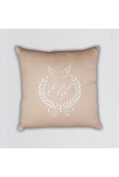 Kişiye Özel Nakışlı Melek Kanatlı Doğum Yastığı Pudra Pembe Kişiye Özel Nakışlı Melek Kanatlı Doğum Yastığı Pudra Pembe