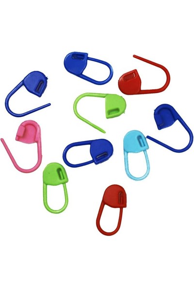 Mir Plastik Ilmek Belirleyici Plastik Çengelli Iğne 10 Adet | Karışık Mir Plastik Ilmek Belirleyici Plastik Çengelli Iğne 10 Adet | Karışık