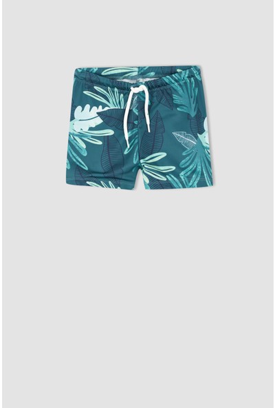 DeFacto Erkek Çocuk Defacto Fit Desenli Mayo X3367A622SM