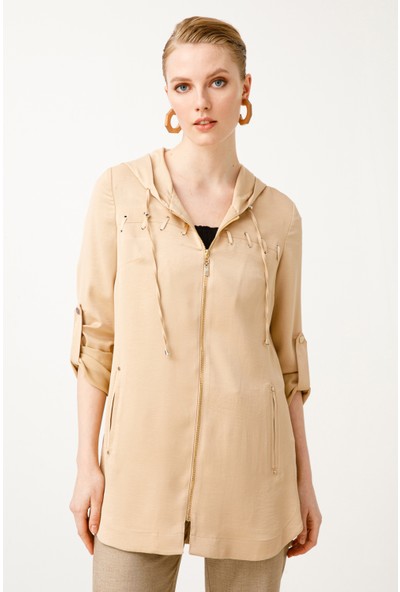 Ekol Kapüşonlu Trençkot