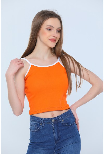 Orange Kadın Likralı Bisiklet Yaka Askılı Crop Atlet (S-M-L Beden Uyumludur) Orange Kadın Likralı Bisiklet Yaka Askılı Crop Atlet (S-M-L Beden Uyumludur)