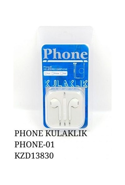 Phone Kulak Içi Kulaklık / Phone-01 Phone Kulak Içi Kulaklık / Phone-01