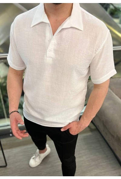 Alum Polo Yaka Over Size Gömlek Alum Polo Yaka Over Size Gömlek