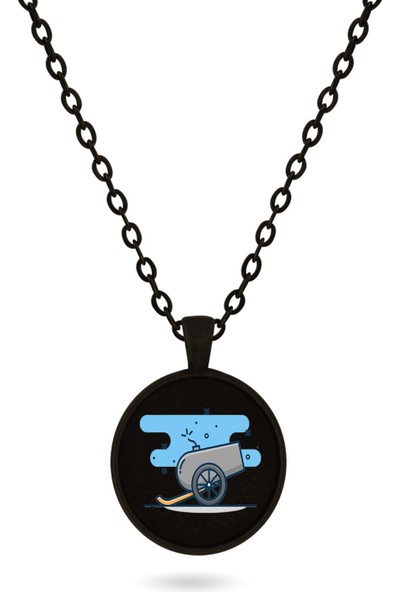 Rowalsi Iftar Topu Baskılı Zincirli Kolye YTKTRD051