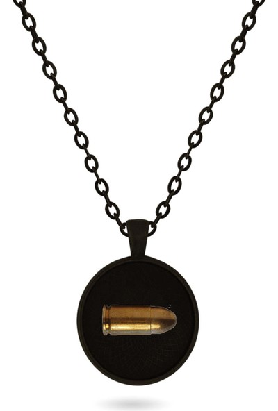 Rowalsi Mermi Baskılı Zincirli Kolye YTKTRD134