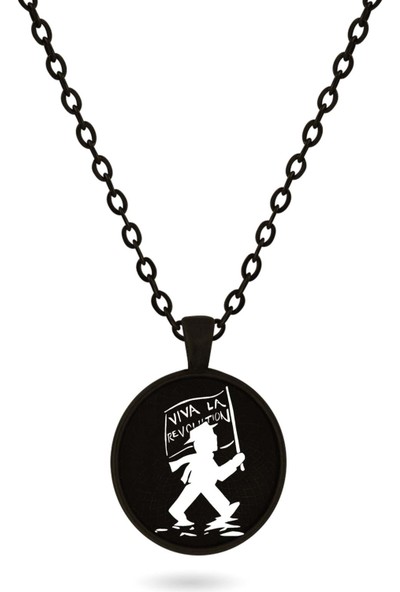 Rowalsi Fransız Devrimi Baskılı Zincirli Kolye YTKTRD263 Rowalsi Fransız Devrimi Baskılı Zincirli Kolye YTKTRD263