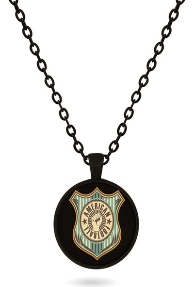 Rowalsi Amerikan-Fotbolu Baskılı Zincirli Kolye YTKTRD247