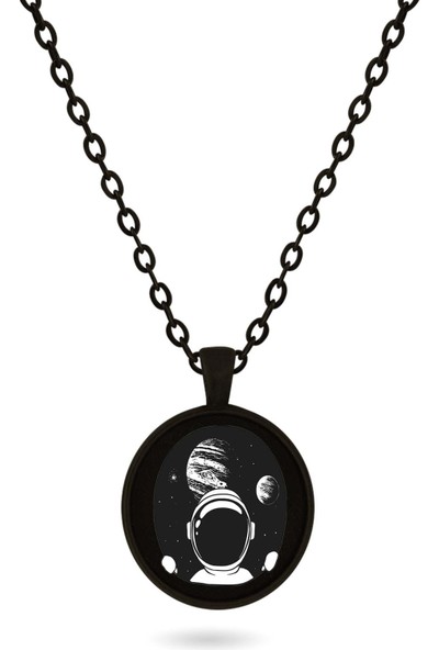 Rowalsi Astronot Baskılı Zincirli Kolye YTKTRD137