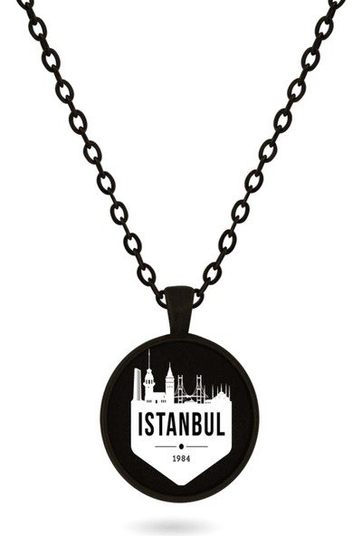 Rowalsi Istanbul Baskılı Zincirli Kolye YTKTRD124