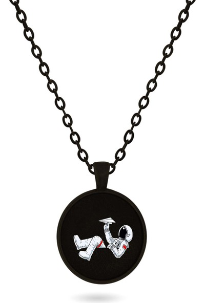 Rowalsi Kağıt-Uçak-Astronot Baskılı Zincirli Kolye YTKTRD223 Rowalsi Kağıt-Uçak-Astronot Baskılı Zincirli Kolye YTKTRD223