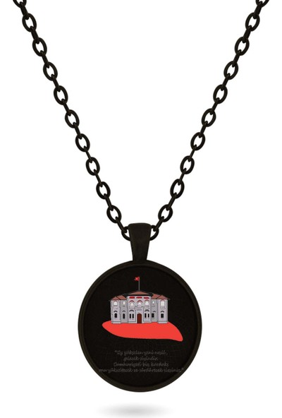 Rowalsi Okul Baskılı Zincirli Kolye YTKTRD384