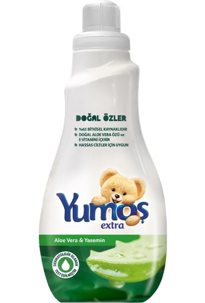 Yumoş Doğal Özler Aloe Vera & Yasemin Çamaşır Yumuşatıcı 1200 ml Yumoş Doğal Özler Aloe Vera & Yasemin Çamaşır Yumuşatıcı 1200 ml