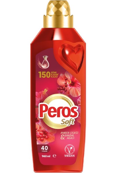 Peros Amber Çiçeği ve Sandal Ağacı Soft Konsantre Yumuşatıcı 960 ml Peros Amber Çiçeği ve Sandal Ağacı Soft Konsantre Yumuşatıcı 960 ml