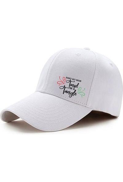 Noonuu Ithal Karakter Baskılı Beyaz Cap Şapka