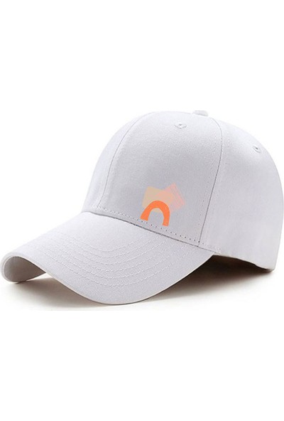 Noonuu Ithal Karakter Baskılı Beyaz Cap Şapka
