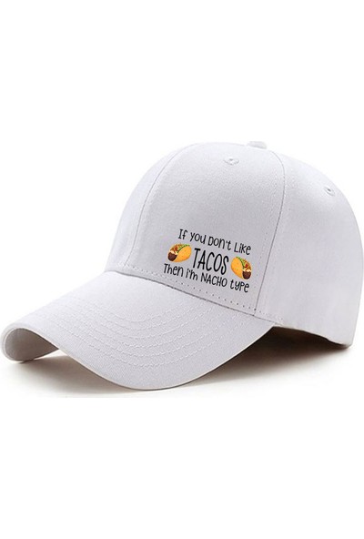 Noonuu Ithal Karakter Baskılı Beyaz Cap Şapka