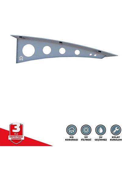 Albayrak Metal Taşıyıcılı Pratik Sundurma Modern Serisi 200X100 cm Albayrak Metal Taşıyıcılı Pratik Sundurma Modern Serisi 200X100 cm
