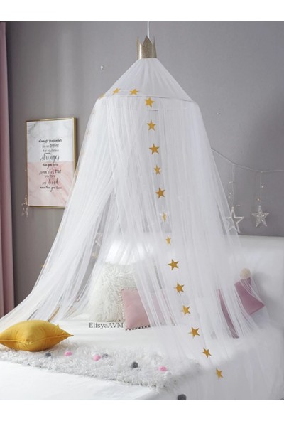 Elisya Avm Elisyaavm Elisyaavm Premium Cibinlik Bebek Beşik - Sünnet - Yatak Süslemesi - Beyaz Renk Elisya Avm Elisyaavm Elisyaavm Premium Cibinlik Bebek Beşik - Sünnet - Yatak Süslemesi - Beyaz Renk