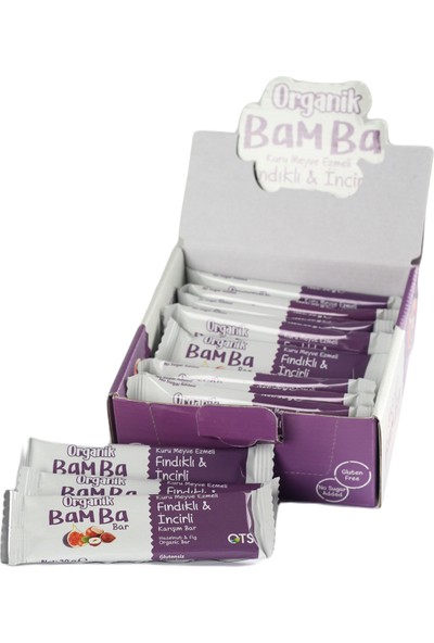 Ots Organik Bamba Bar Fındıklı&incirli 15'li