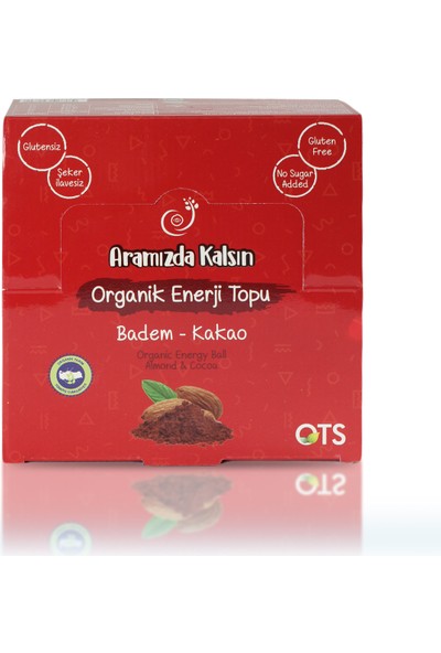 Ots Organik Aramızda Kalsın Enerji Topu Kakao&badem 16'lı Ots Organik Aramızda Kalsın Enerji Topu Kakao&badem 16'lı