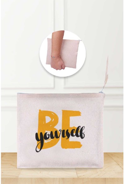 Gizeo Concept Be Yourself Desenli Keten Makyaj Çantası