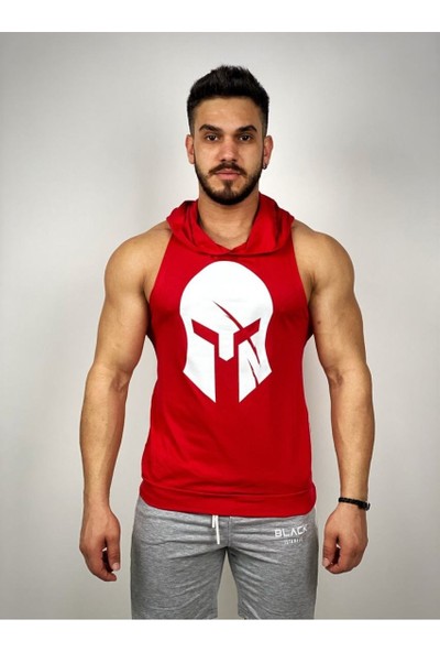 Sparta Baskılı Kapşonlu Sporcu Atleti