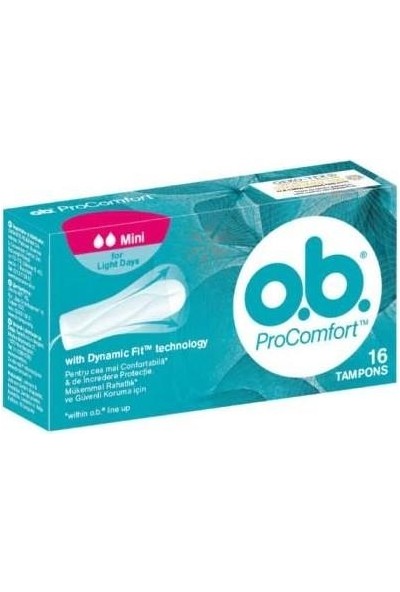 O.B. O.b Pro Comfort Mini Tampon 16 Adet O.B. O.b Pro Comfort Mini Tampon 16 Adet