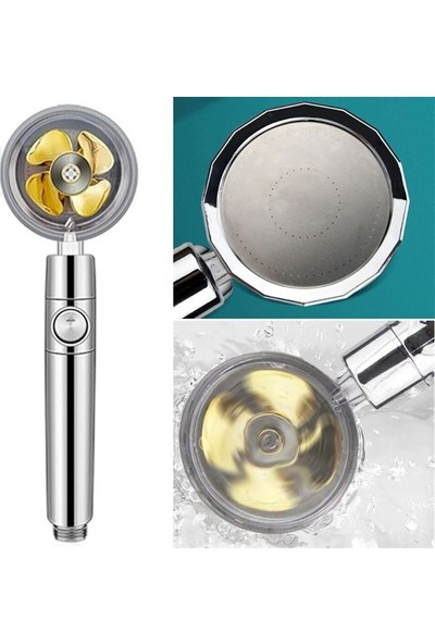 Buffer® 360 Derece Döner Turbo Pervaneli Serinletici Tasarım Start Stop Tuşlu Duş Başlığı Buffer® 360 Derece Döner Turbo Pervaneli Serinletici Tasarım Start Stop Tuşlu Duş Başlığı