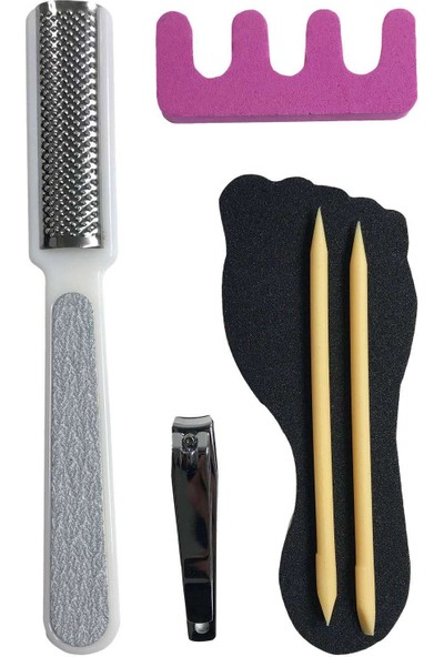 BYR Ayak Bakım Seti Topuk Rendeli 5 Parça