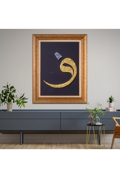 Giyense Altın Varaklı Duvar Tablosu 1633