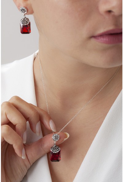 Ateş Gold 925 Ayar El Işçilikli Set