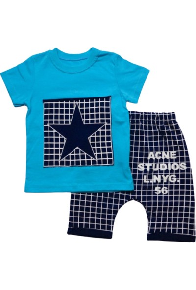 Sarpi - Süprem Yıldızlı Alt Üst Takım Mavi 2-5 Yaş