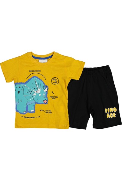 Sarpi - Dinazor Baskılı Alt Üst Takım 3 - 6 Yaş