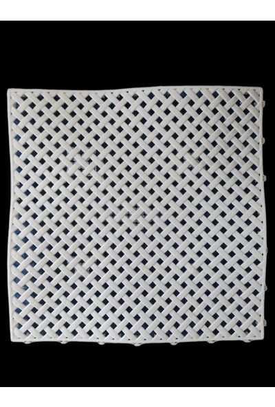 Asımoğlu Plastik Geçmeli Beyaz Yer Karosu 33*33 Cm 6 Adet Asımoğlu Plastik Geçmeli Beyaz Yer Karosu 33*33 Cm 6 Adet
