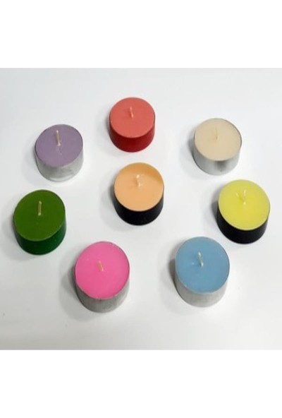 Happyland 4 Adet Tealight Kokulu Mum 4lü Yuvarlak Tealight Mum