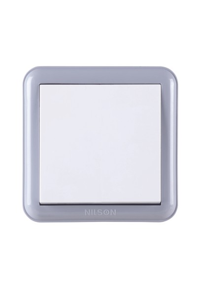 Nilson Unique Gri-Beyaz Sıva Üstü Anahtar