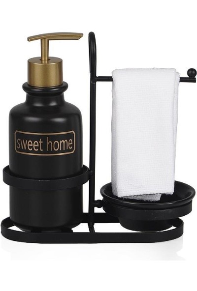 Acar Siyah Sıvı Sabunluk Set