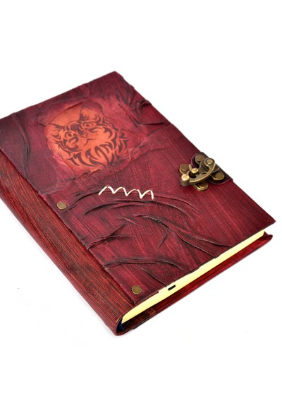 Şamua Kağıt Kedi Eskitme El Yapımı Anı Günlük Ajanda Defter