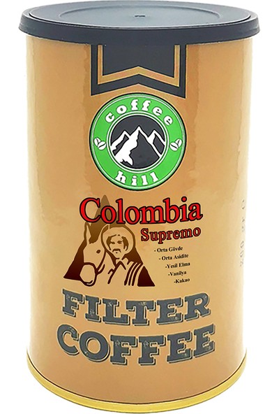 Kolombiya Supremo 200 Gr. Teneke Kutu