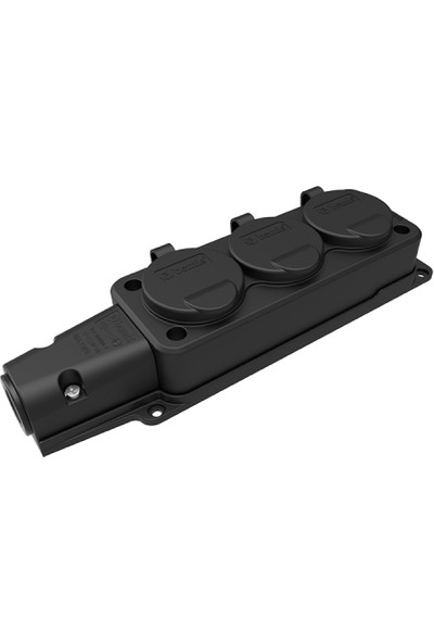 Schauff Üçlü Grup Priz Kablosuz Kauçuk Kapaklı Monofaze 250v