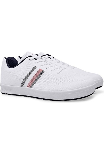 Tommy Hilfiger Erkek Tommy Hilfiger Erkek Sustainable Knit Stripes Cupsole Sneaker FM0FM03443 Tommy Hilfiger Erkek Tommy Hilfiger Erkek Sustainable Knit Stripes Cupsole Sneaker FM0FM03443