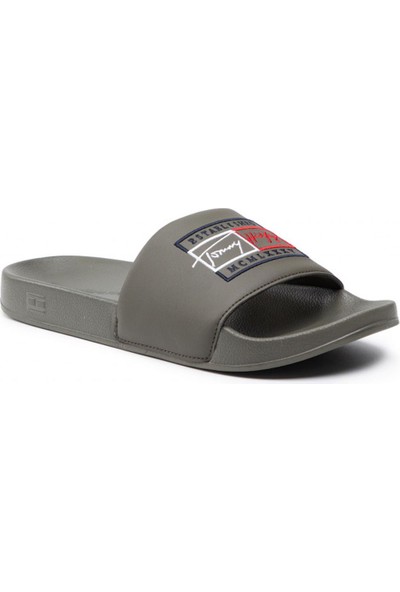 Tommy Hilfiger Erkek Tommy Hilfiger Erkek Embroidery Signature Slide Terlik FM0FM03647 Tommy Hilfiger Erkek Tommy Hilfiger Erkek Embroidery Signature Slide Terlik FM0FM03647