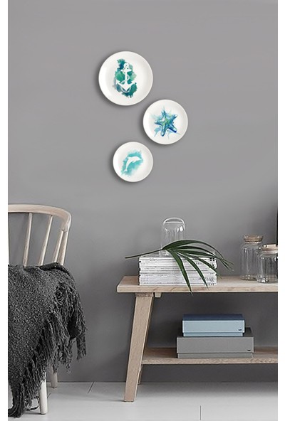 Uadac Deniz Temalı Baskılı Porselen 3lü Duvar Tabağı Seti V1 Uadac Deniz Temalı Baskılı Porselen 3lü Duvar Tabağı Seti V1