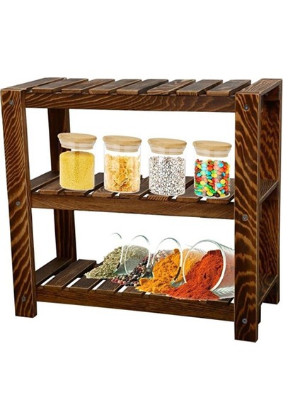 Webotto Çok Amaçlı Ahşap Banyo Mutfak Düzenleyici Masaüstü Organizer Banyo Mutfak Rafı Ykm