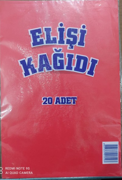 Elişi Elişikağıdı 20' Lı