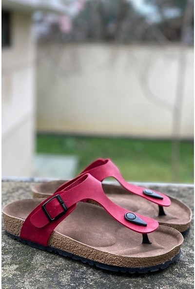 Chopper Ortopedik Kırmızı Parmak Arası Unisex Terlik