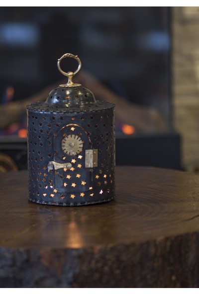 Bakır Concept Bakır Yıldızlı Silindir Fener