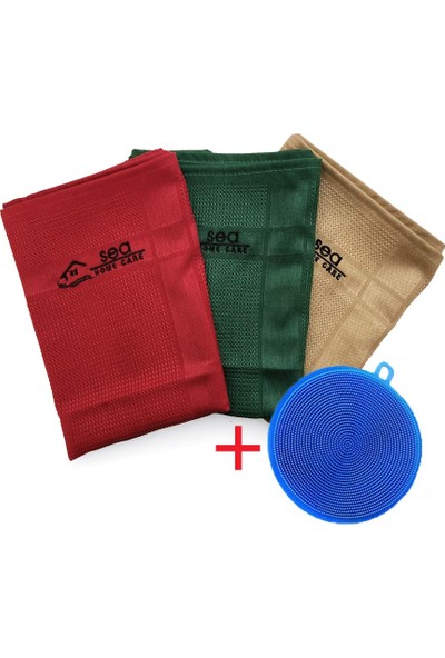 Sea Home Care 3' Lü Promosyonlu- Mikrofiber Temizlik Bezi, Genel Temizlik Bezi, Cam Bezi, Toz Bezi Sea Home Care 3' Lü Promosyonlu- Mikrofiber Temizlik Bezi, Genel Temizlik Bezi, Cam Bezi, Toz Bezi