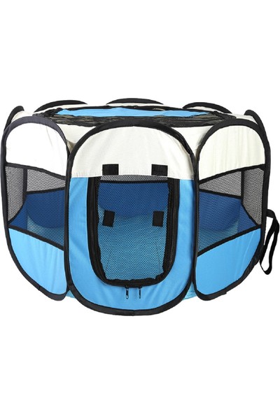 Mixpet Kedi Köpek Oyun Park Alanı 91X91X58 cm Mavi Mixpet Kedi Köpek Oyun Park Alanı 91X91X58 cm Mavi